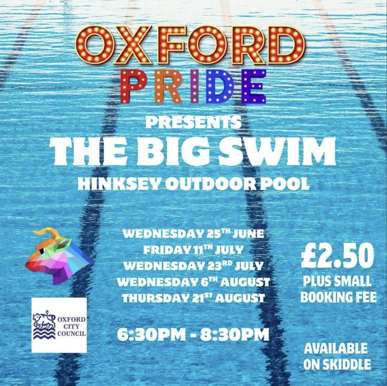 Pride Big Swim 2025 – Dates Announced! - Oxford Pride