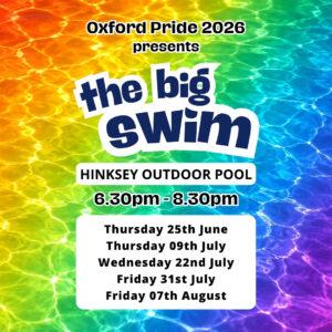 Pride Big Swim 2026 - Oxford Pride